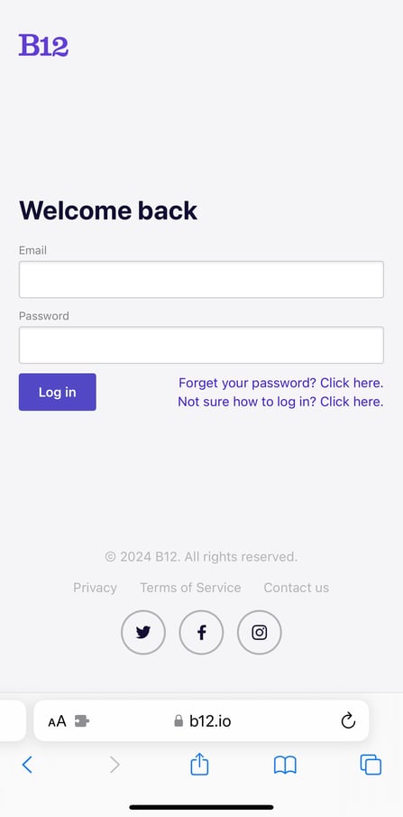 Accessing and Editing Your B12 Site on Mobile