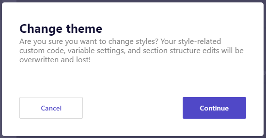 Changing Website Theme, Colors, and Fonts