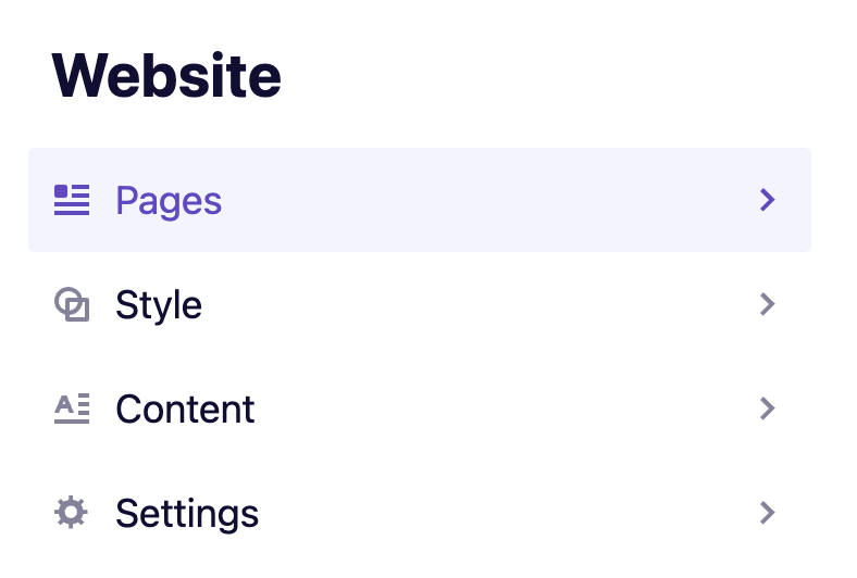 Previewing and publishing your website