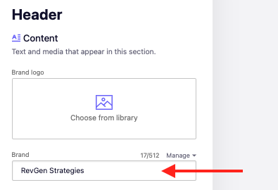 Add, resize and delete your logo